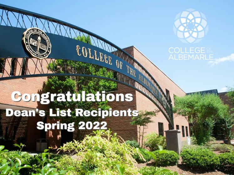 COA Announces Spring 2022 Dean’s List Recipients | College of The Albemarle